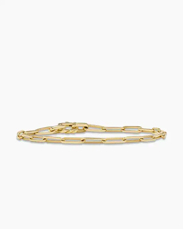 David Yurman Chain Link Bracelet In 18k Yellow Gold All 18k Yellow